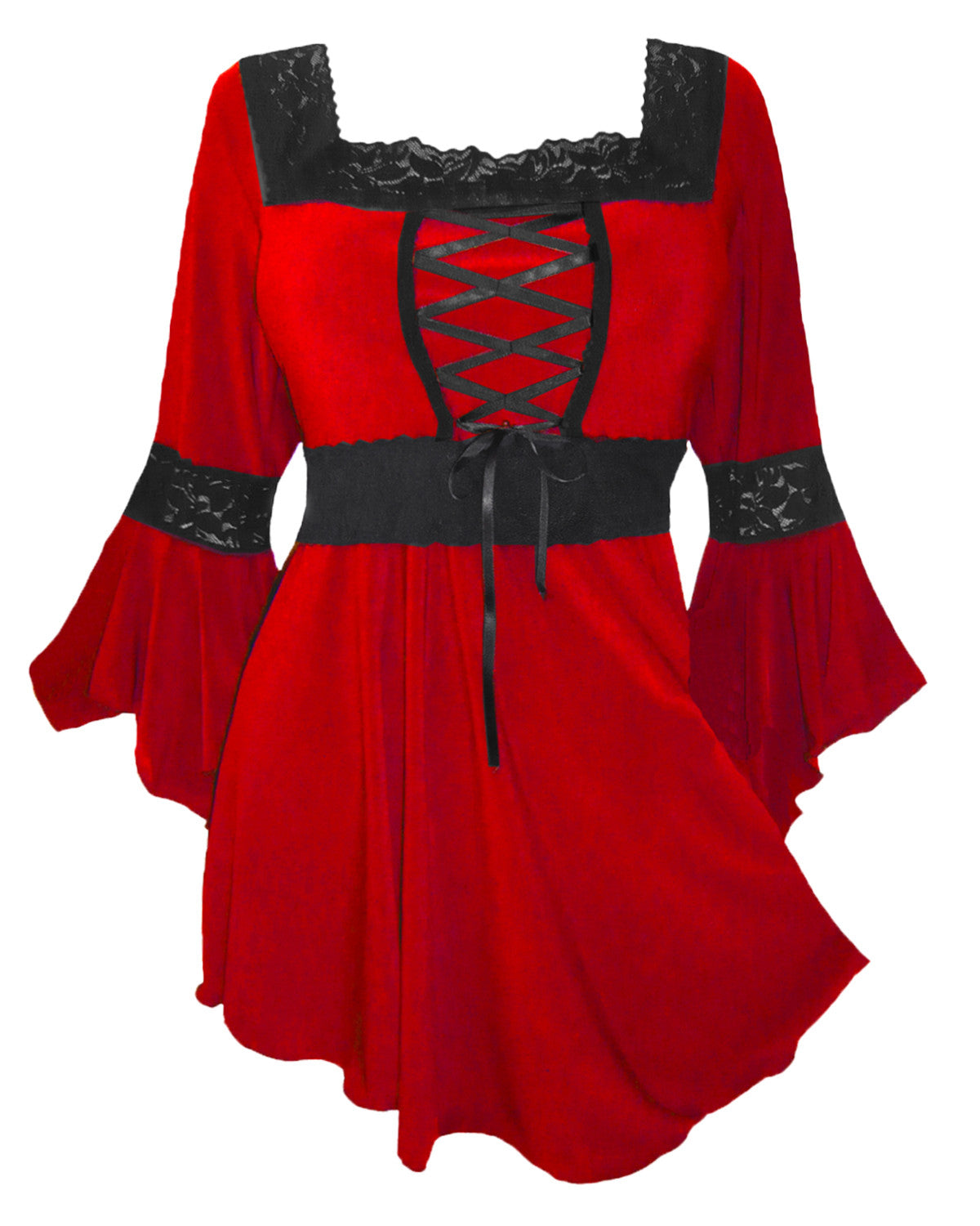 red gothic top