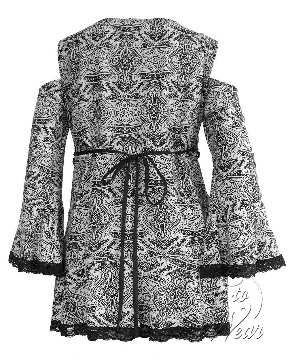 Temptation Top in Ibiza | Festive White Gothic Renaissance Corset Tunic ...