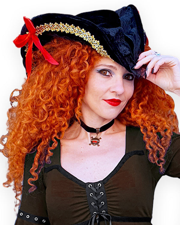 Buccaneer Pirate Costume with Ofelia Top, Walnut - Dare Fashion